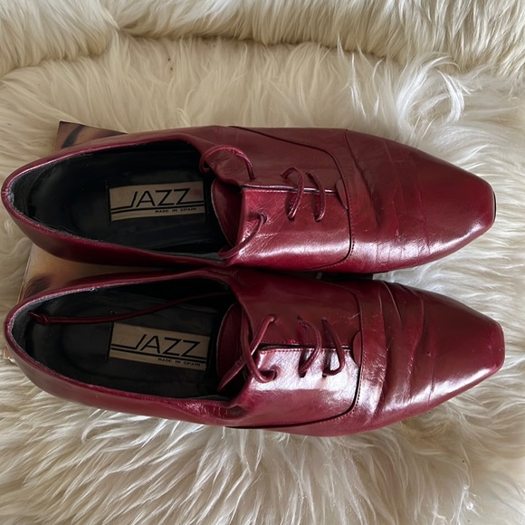 jazz | Shoes | Vintage 8s Jazz Burgundy Red Soft Leather Womens Loafers ...